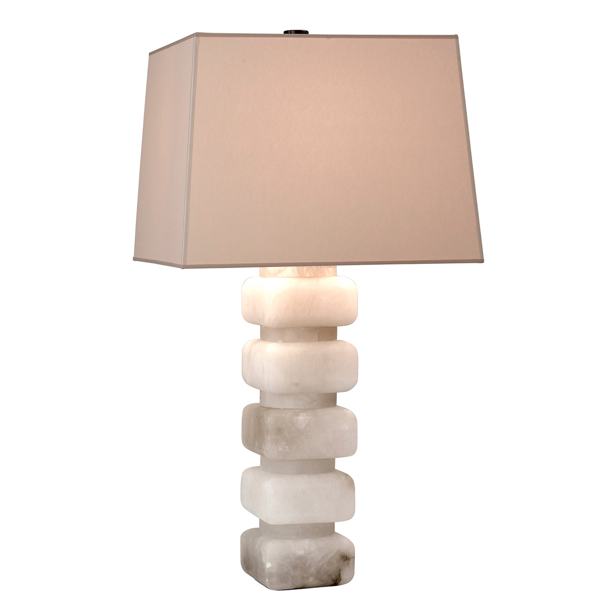 Stacked Table Lamp (Alabaster) - Bloomingdales Lighting
