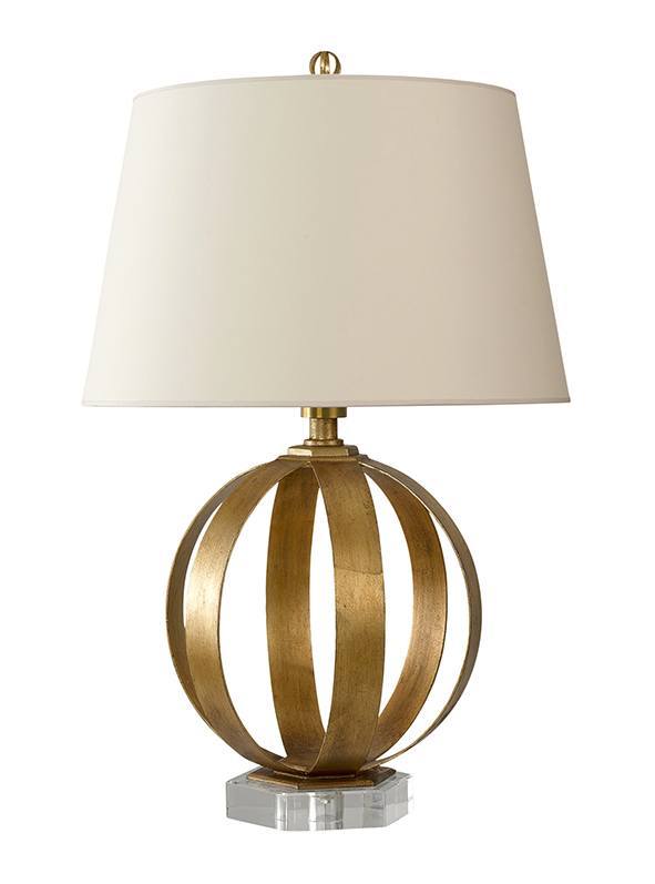 Metal Banded Table Lamp (Gilded Iron) - Bloomingdales Lighting