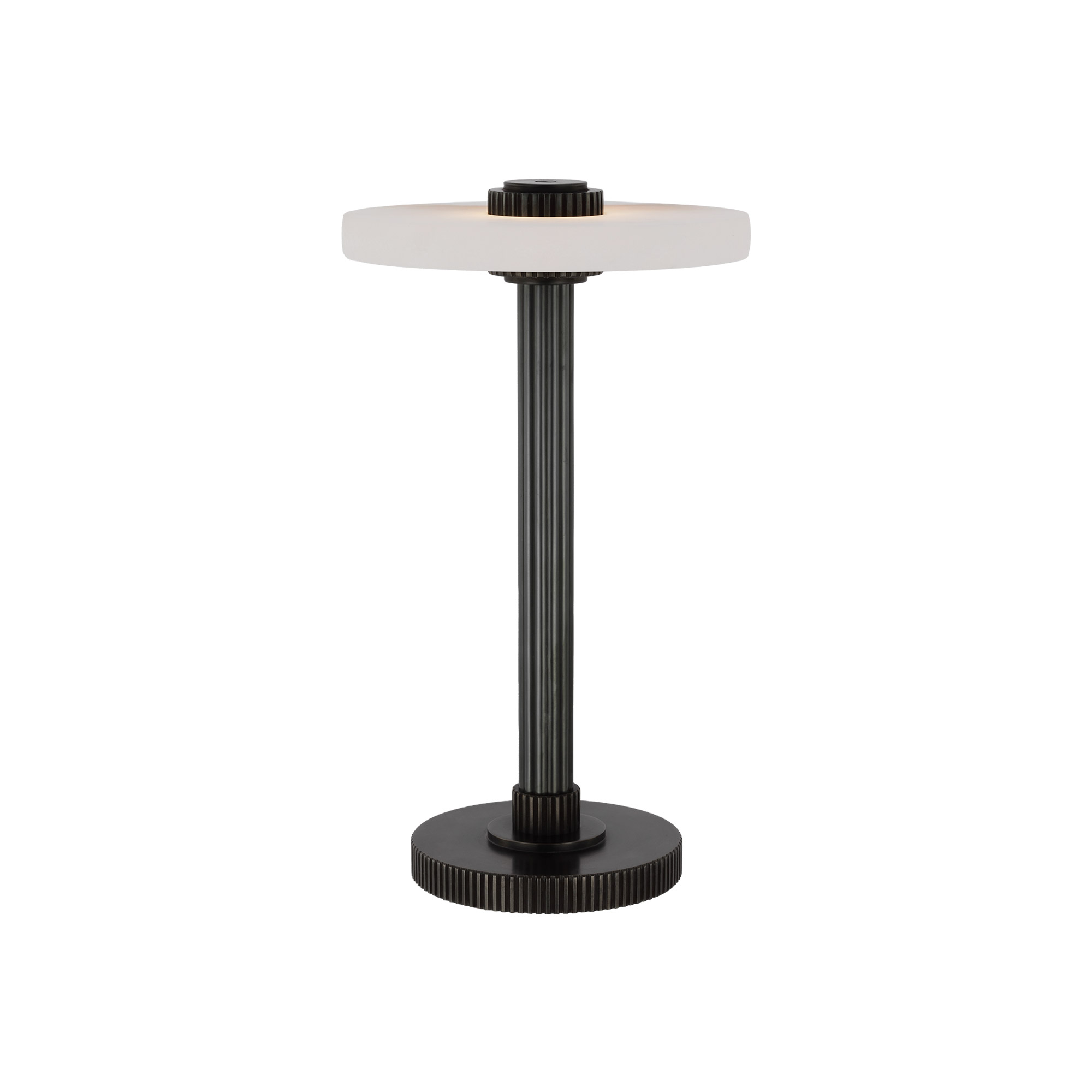 Aran 9" Lamp Bronze & Alabaster - Bloomingdales Lighting