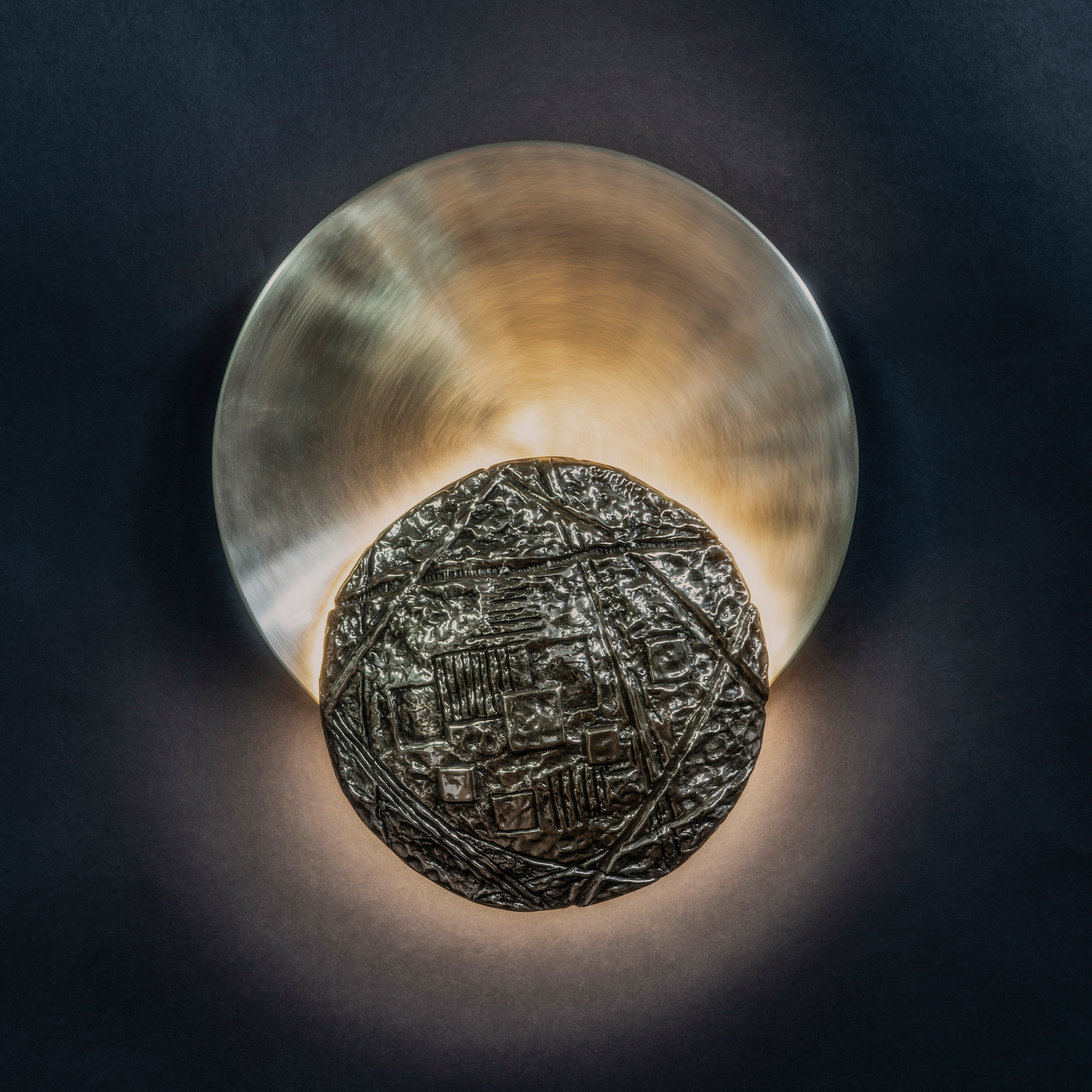 Gong Wall Light (Casted Brass) - Bloomingdales Lighting