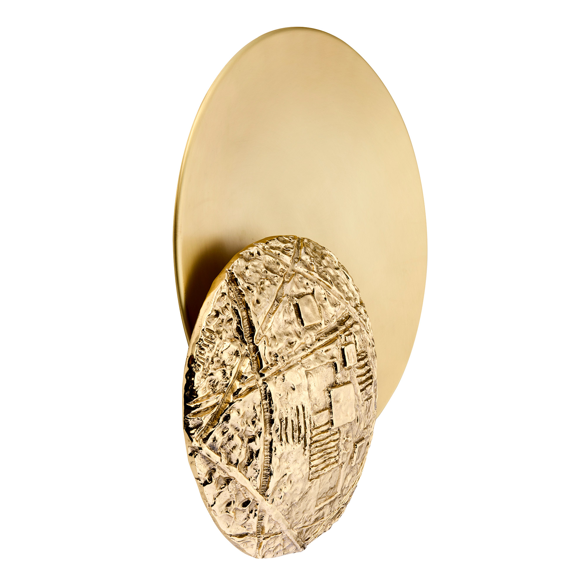 Gong Wall Light (Casted Brass) - Bloomingdales Lighting