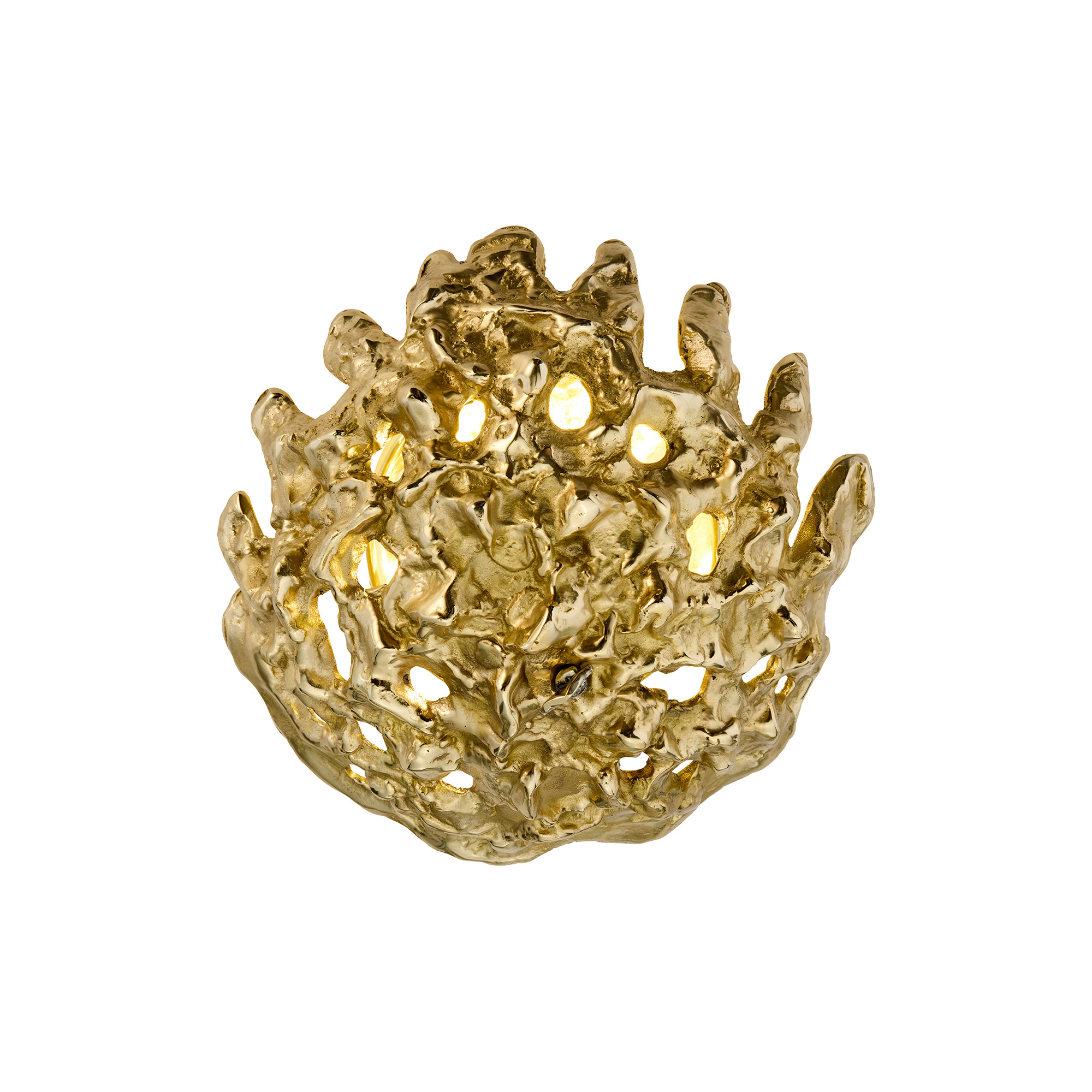 Meteorite Wall Light (Polished Brass) - Bloomingdales Lighting