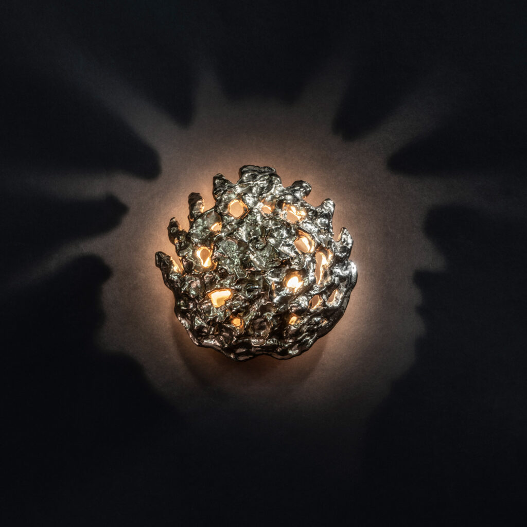 Meteorite Wall Light (Polished Brass) - Bloomingdales Lighting