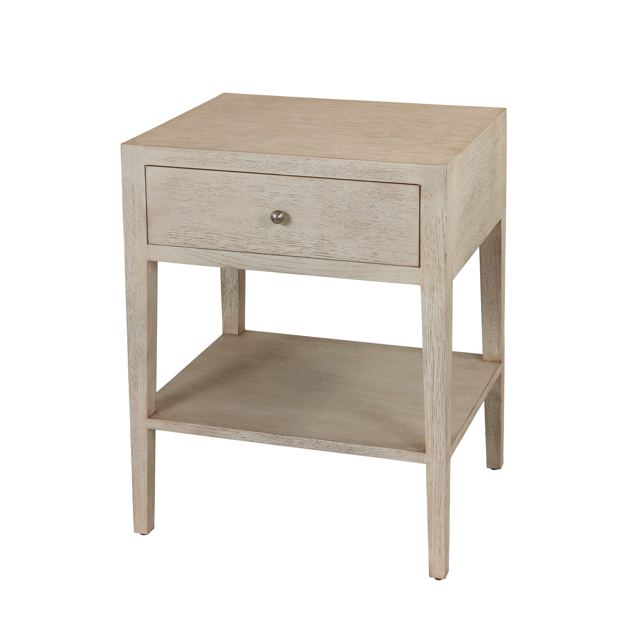 Bianco One Drawer Bedside Table (Ivory) - Bloomingdales Lighting