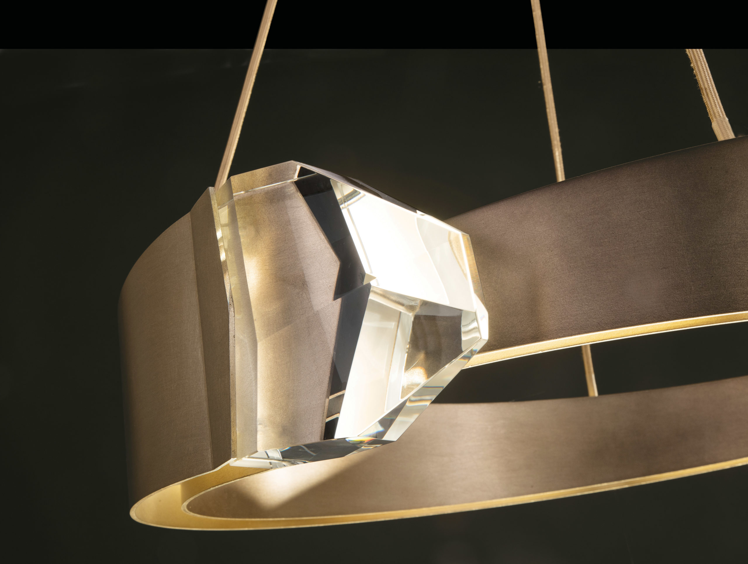 Strata 32" Round Pendant (Bronze) - Bloomingdales Lighting