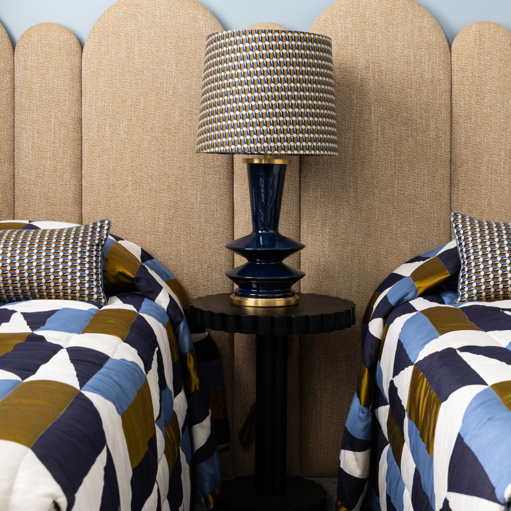 Whittaker Table Lamp (Blue-Brown) - Bloomingdales Lighting
