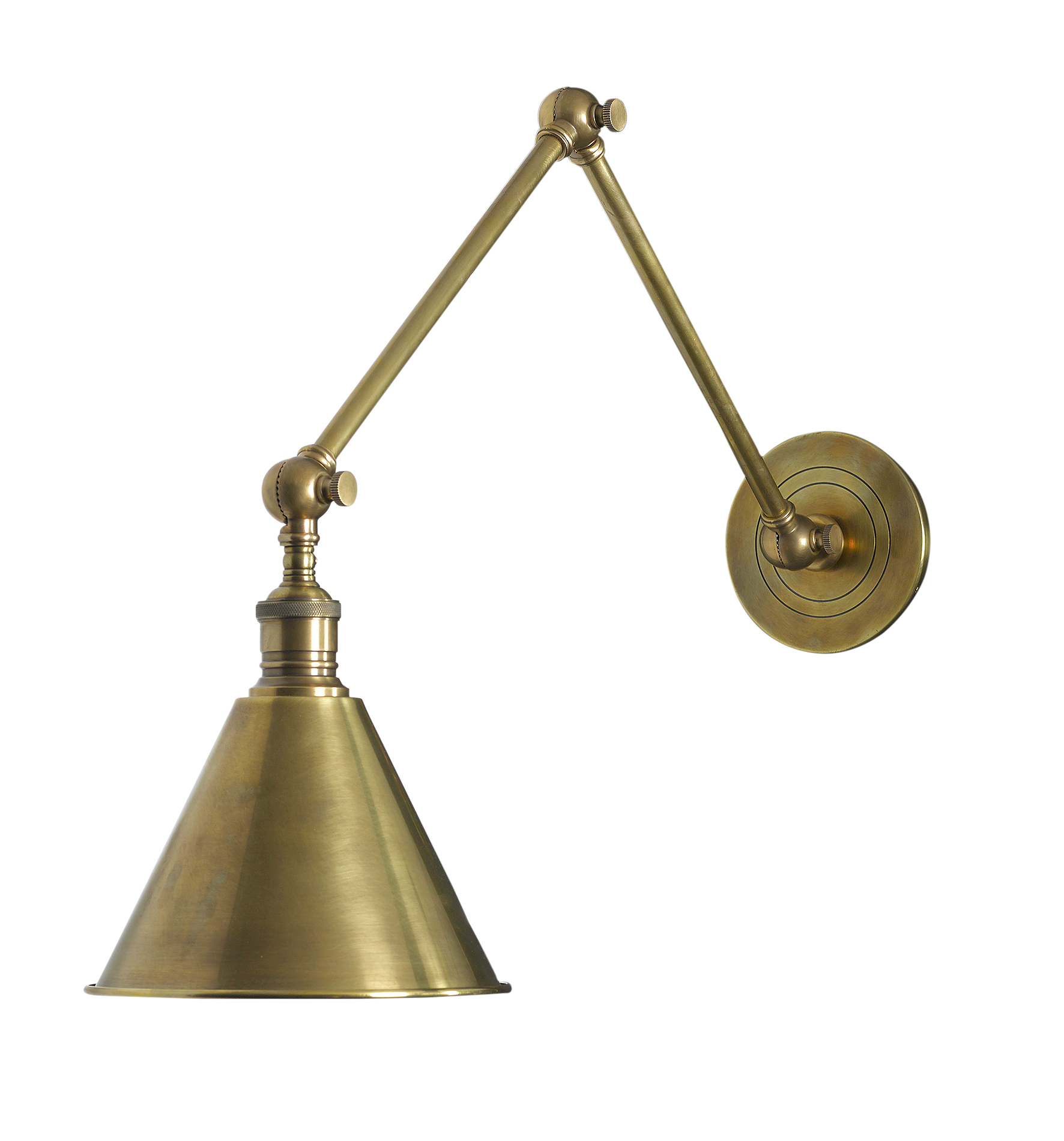 Boston Double Library Light (Brass) - Bloomingdales Lighting