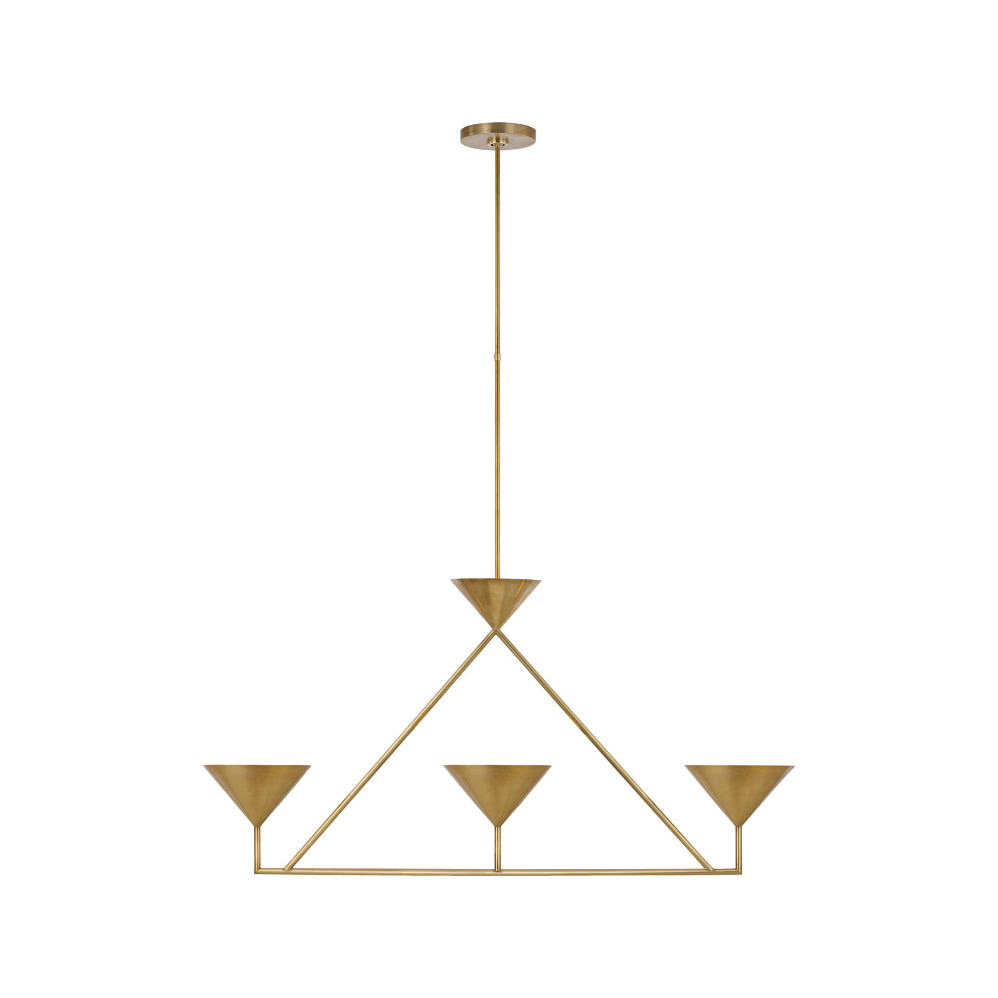 Orsay 3-Light Chandelier (Brass) - Bloomingdales Lighting