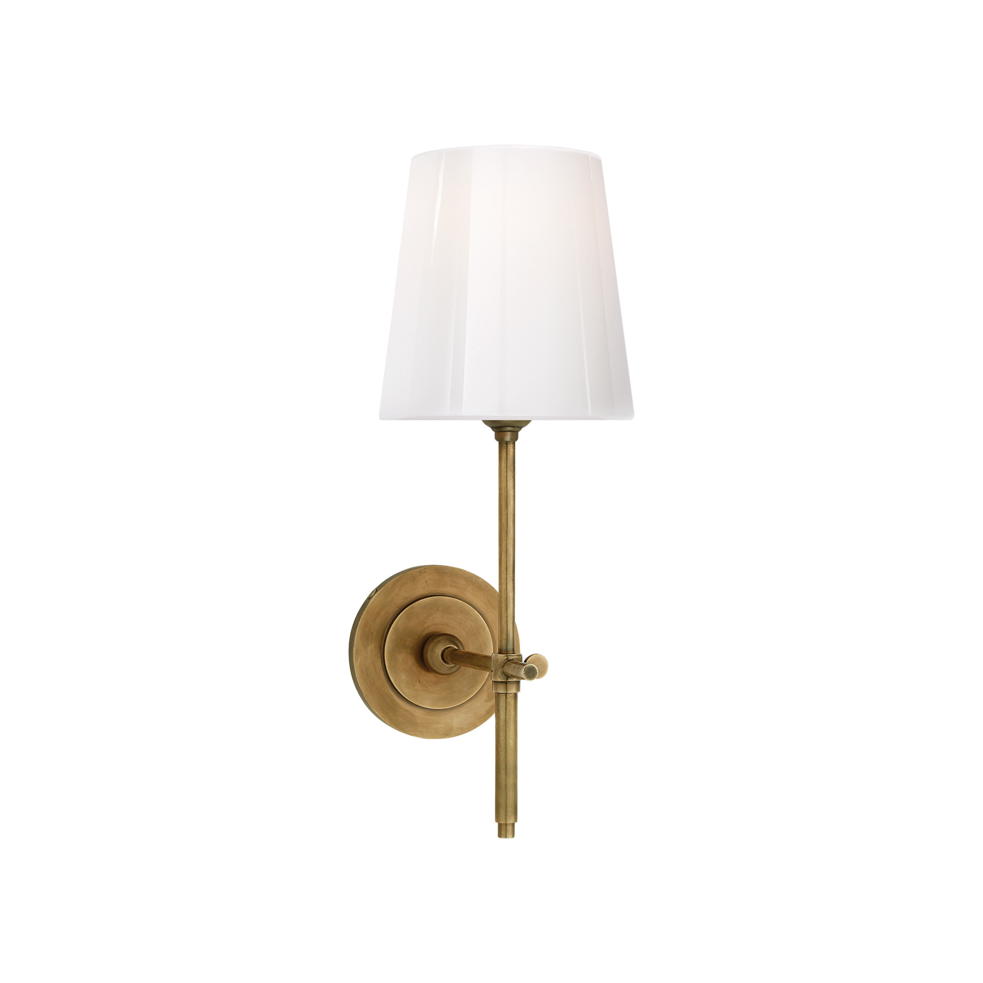 Bryant Wall Sconce in Brass with White Glass | Bloomingdales