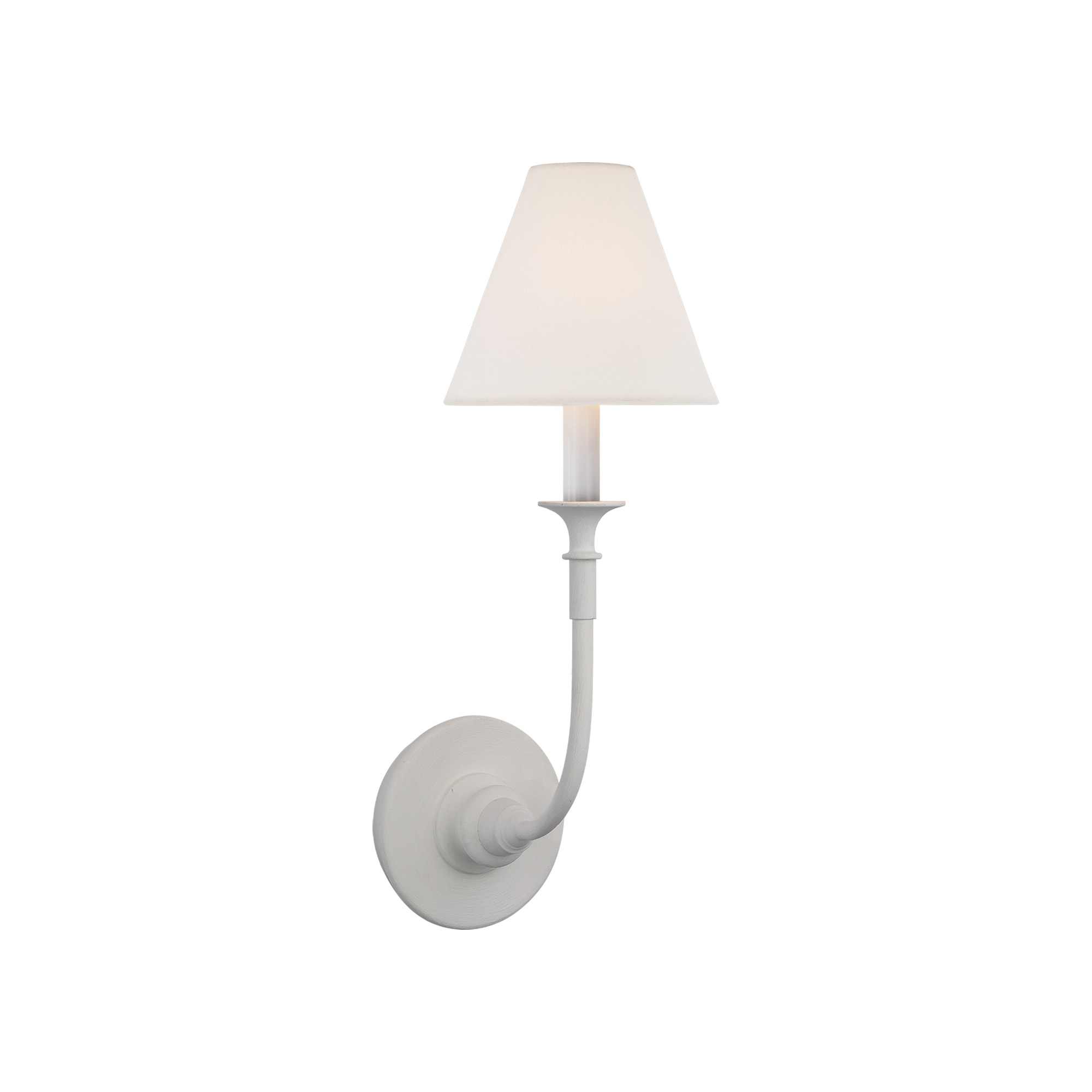 Piaf Single Wall Sconce (Plaster White) - Bloomingdales Lighting
