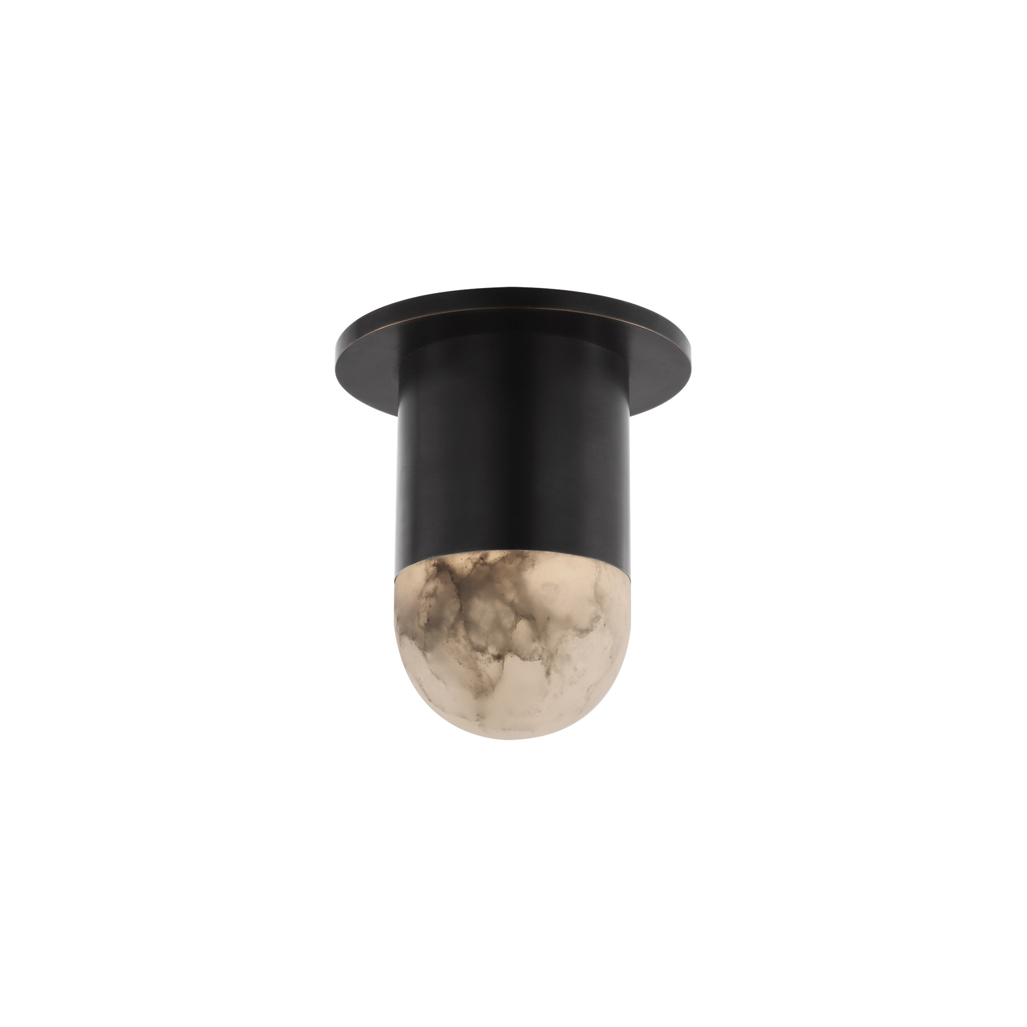 Melange Mini Flush Mount (Bronze & Alabaster)- Bloomingdales
