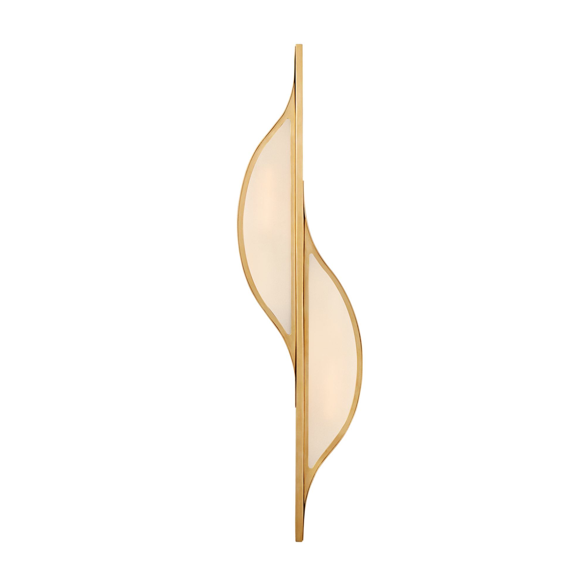 Avant Large Curved Sconce (Brass) - Bloomingdales Lighting