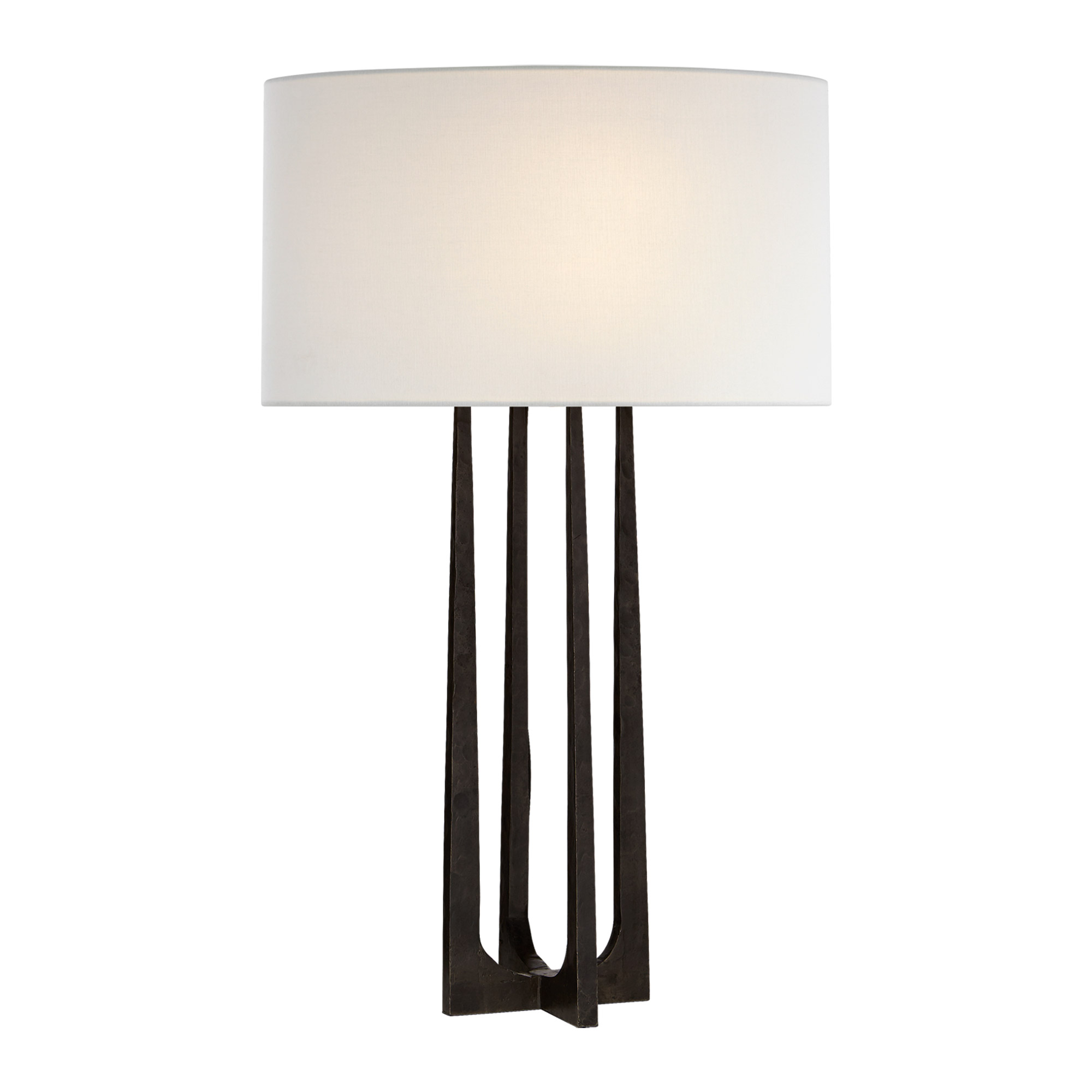 Scala Table Lamp (Aged Iron with Linen Shade) - Bloomingdales Lighting